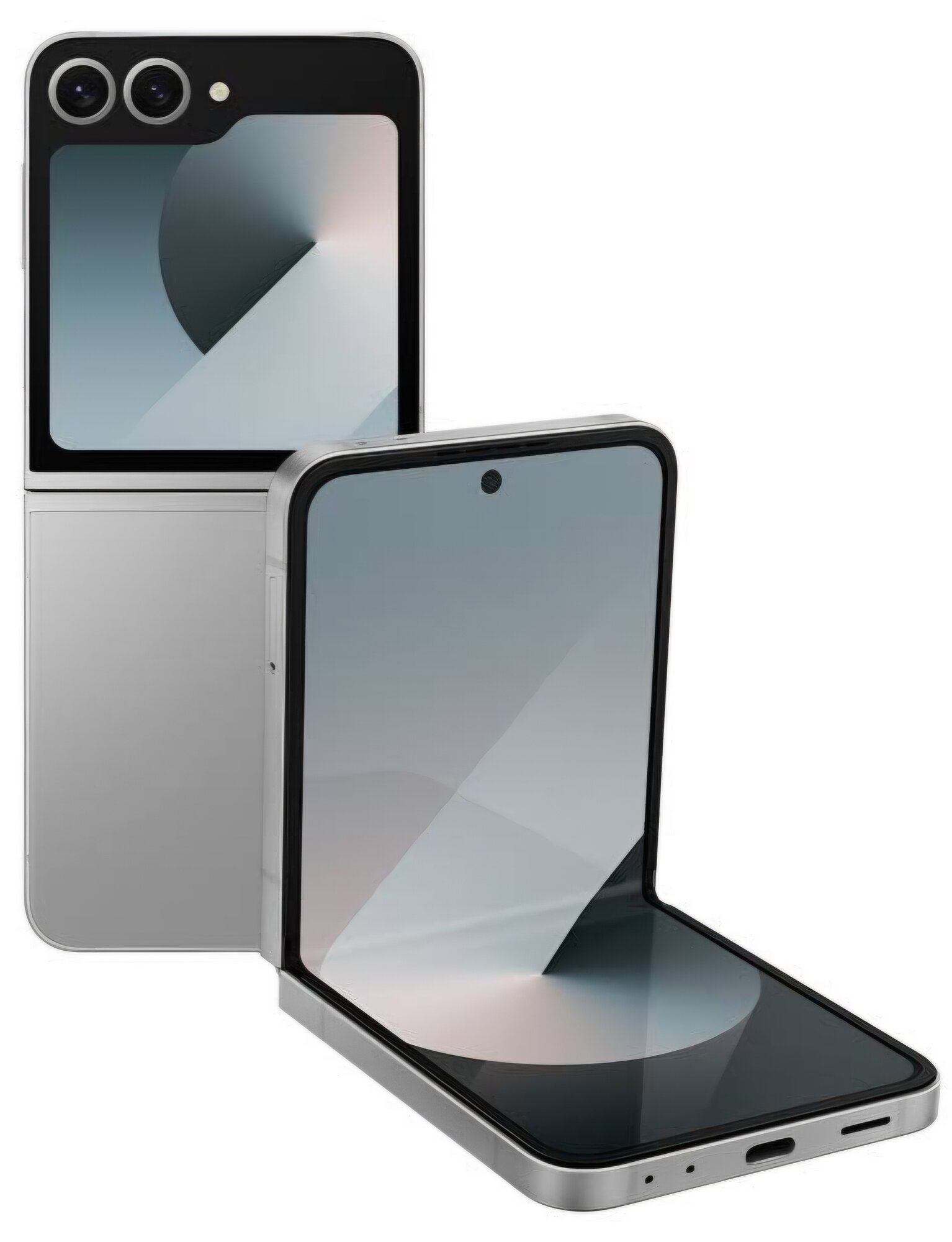 Смартфон Samsung Galaxy Z Flip6, 12 ГБ/256ГБ, NFC, серебряный