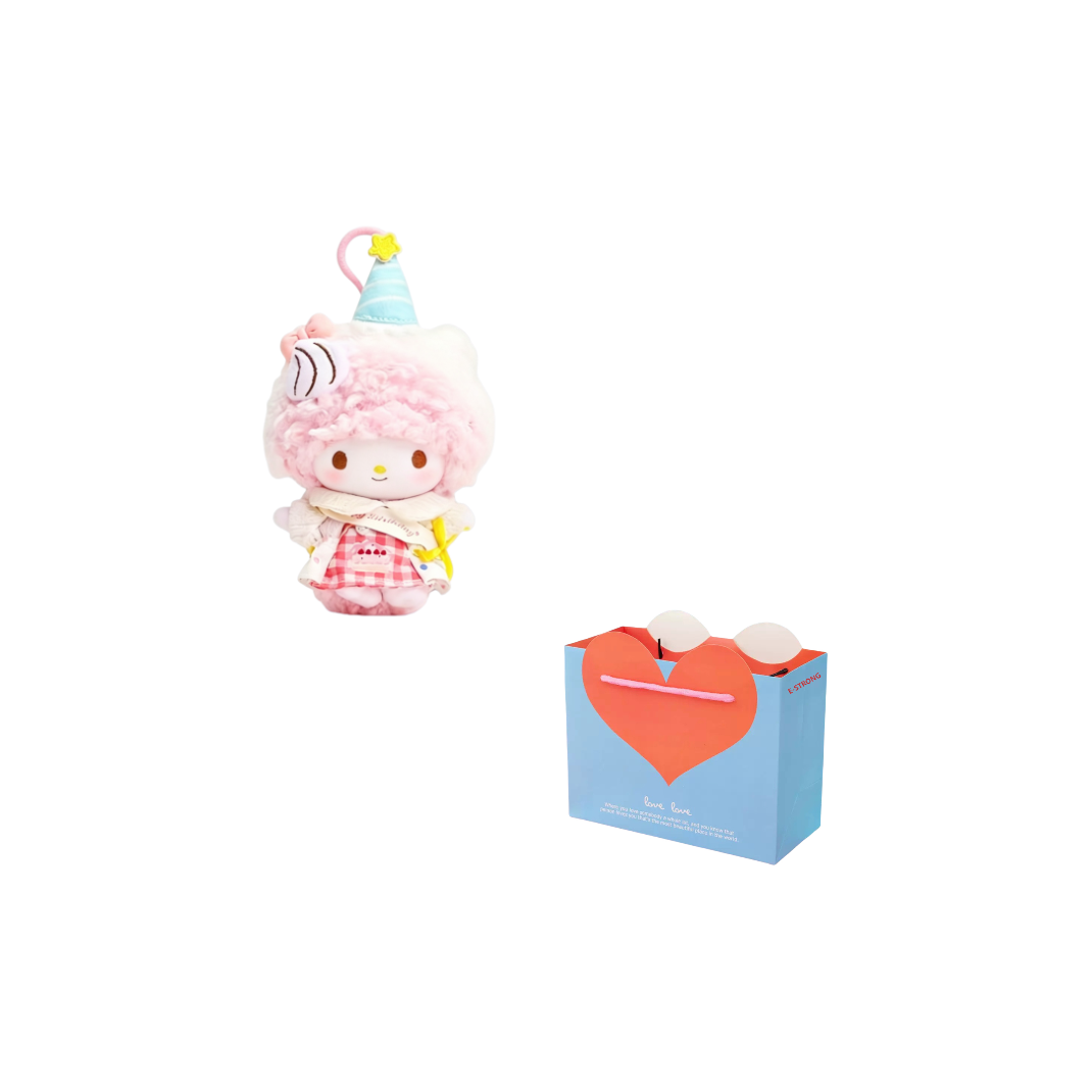 E-STRONG x Sanrio Креативные плюшевые брелки Hello Kitty 12 см