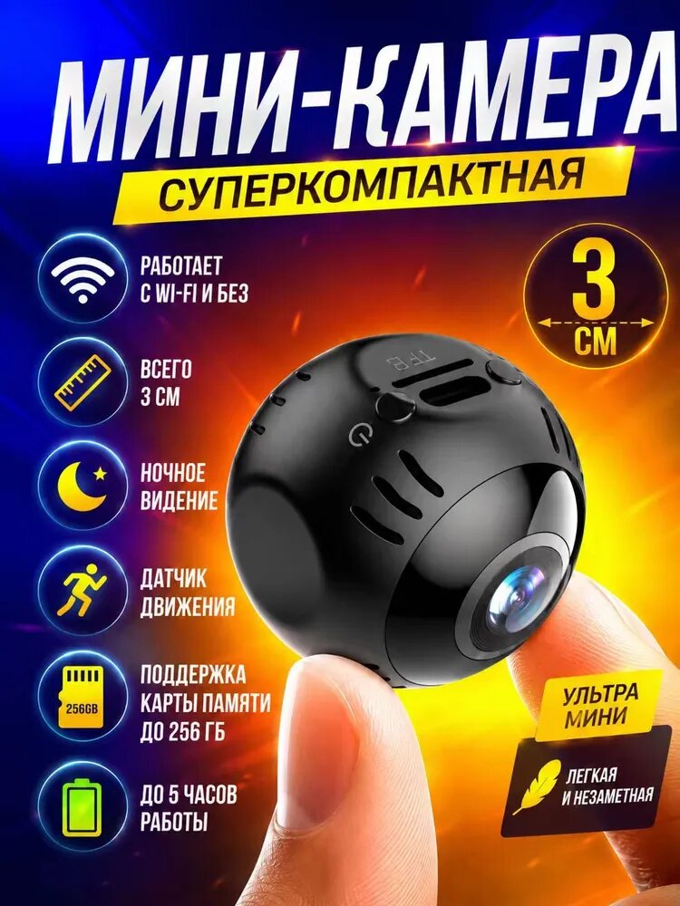 Мини камера видеонаблюдения Wi Fi