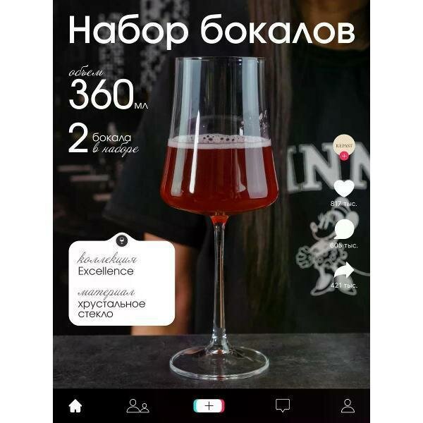 Бокал Repast EXCELLENCE 360 мл 2 шт.