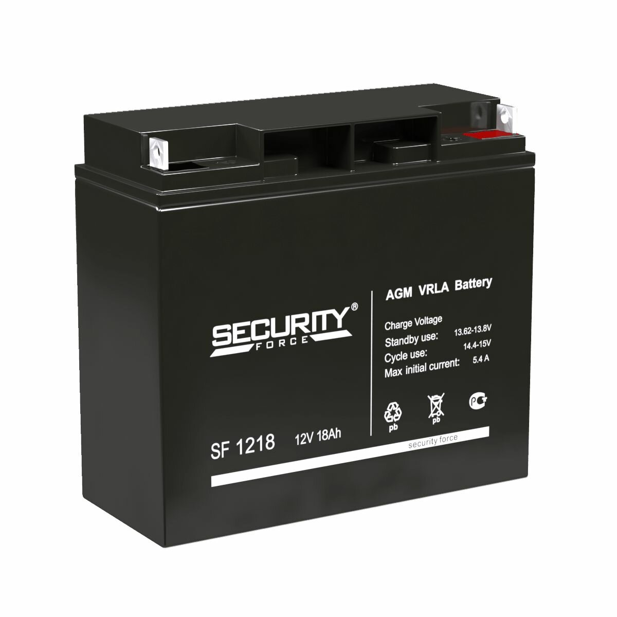 Аккумулятор Security Force SF 1218 12В 18Ач (12V 18Ah)