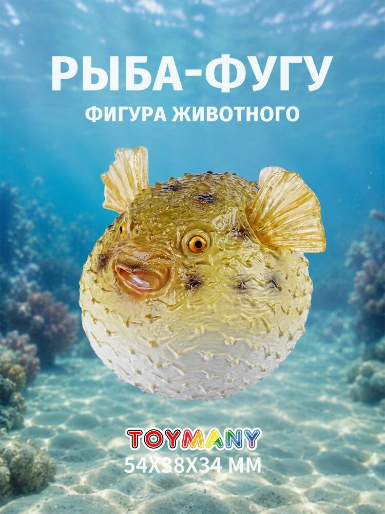 Toymany Фигурка морского животного, Рыба-клоун, малый размер, игрушка для детей, 63x18x33 mm морская рыба маленькая фигурка рыбка-клоун