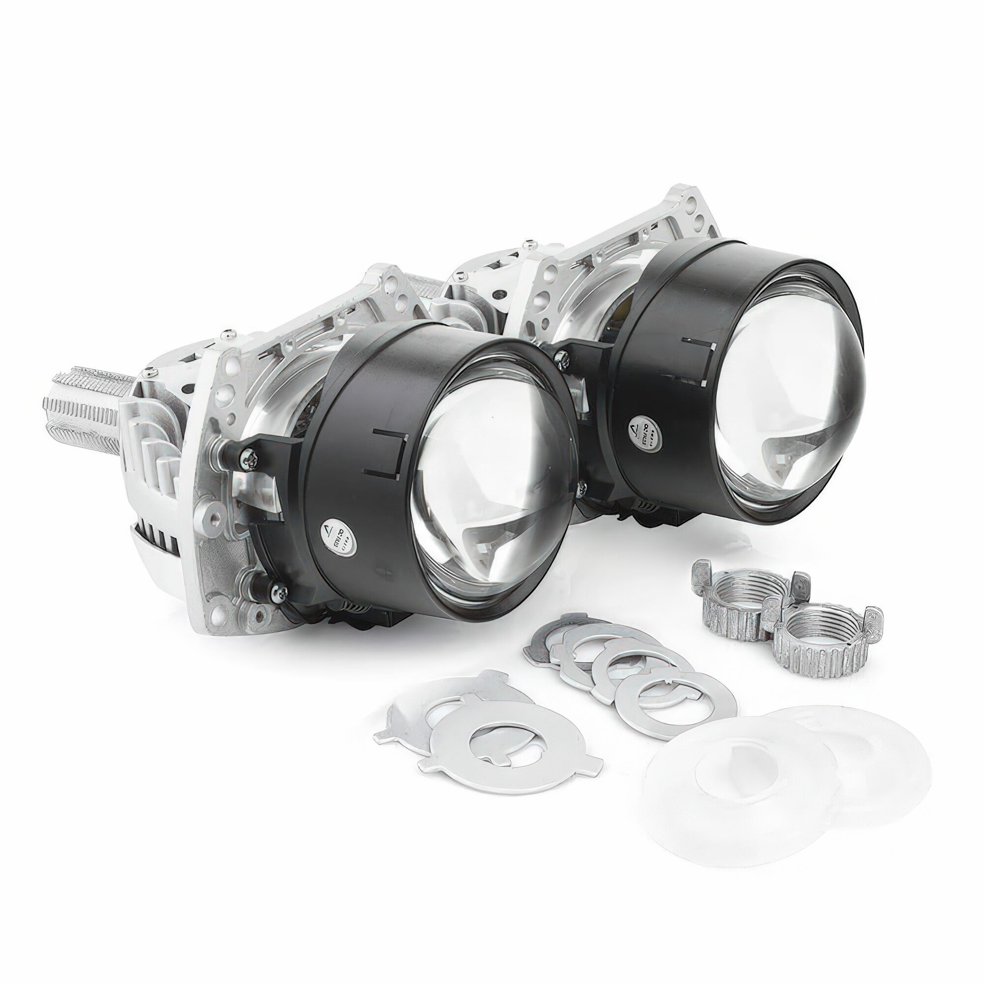 Би-лед линзы с LED лазером ElectroKot Y25 5500К съемная ножка 2.5 дюйма 3R 2 шт