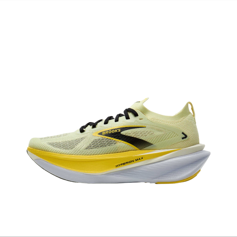Кроссовки Hyperion Max 3,2025-2026, Brooks Hyperion Max 3, Sports, натуральная кожа, влагонепроницаемые, мужчины, женщины, комбинированный, беговые, RU,42, yellow, EU43