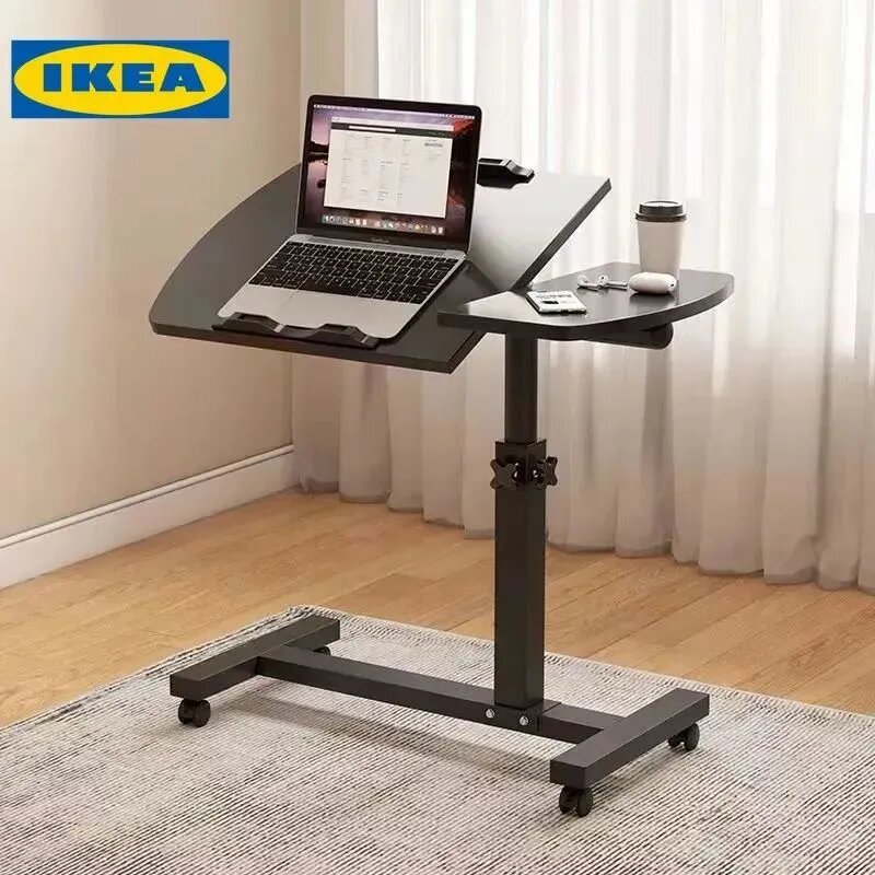 Приставной столик IKEA, 60х40х89 см, черный, регулируемый по высоте