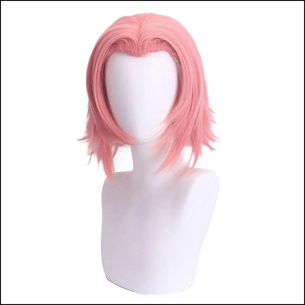 Парик аниме Сакура/Sakura, аниме Наруто/Naruto косплей Парик, 30 см, розовый