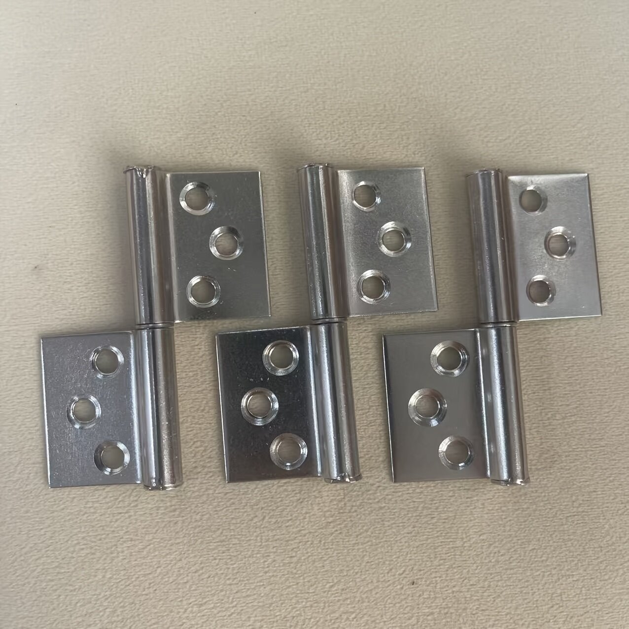 Петля флажковая квадратная из нержавеющей стали, 3 шт, 2.95x0.91 дюйма, съемная, для дверей ванной и запасных выходов