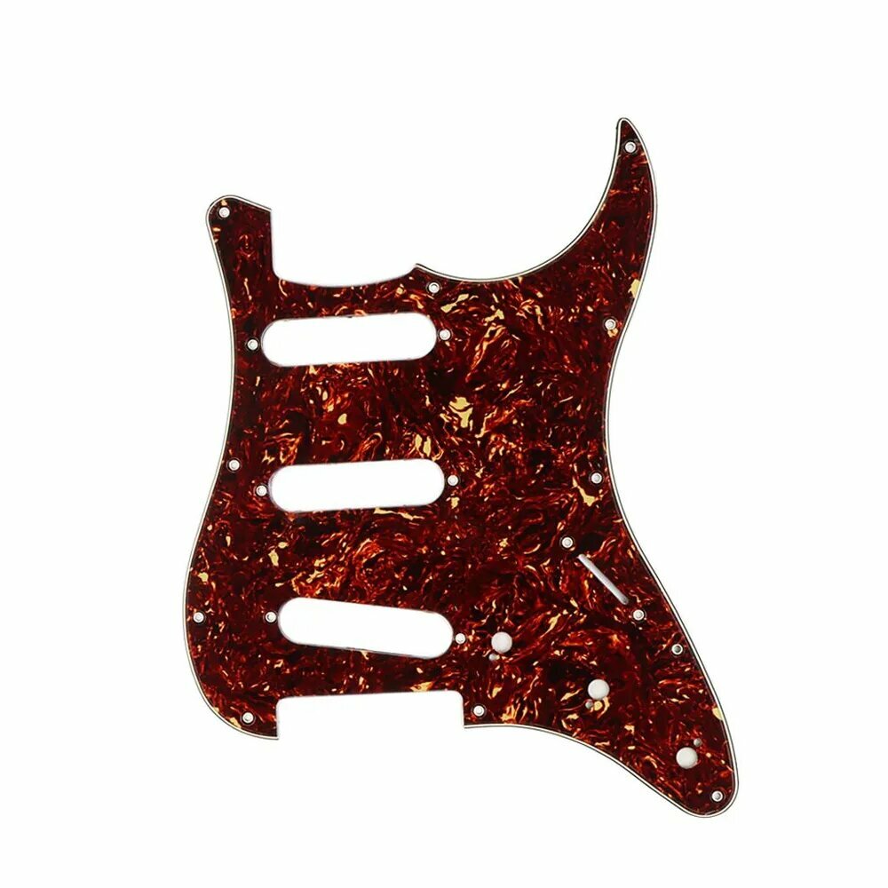11-отверстий Strat гитара пикгард SSS Scratch Plate для Stratocaster