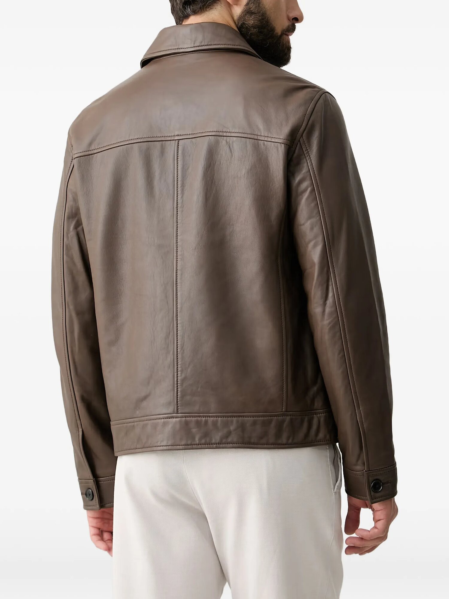 Куртка JOOP! Leather button-up jacket, размер 54 — фото 1