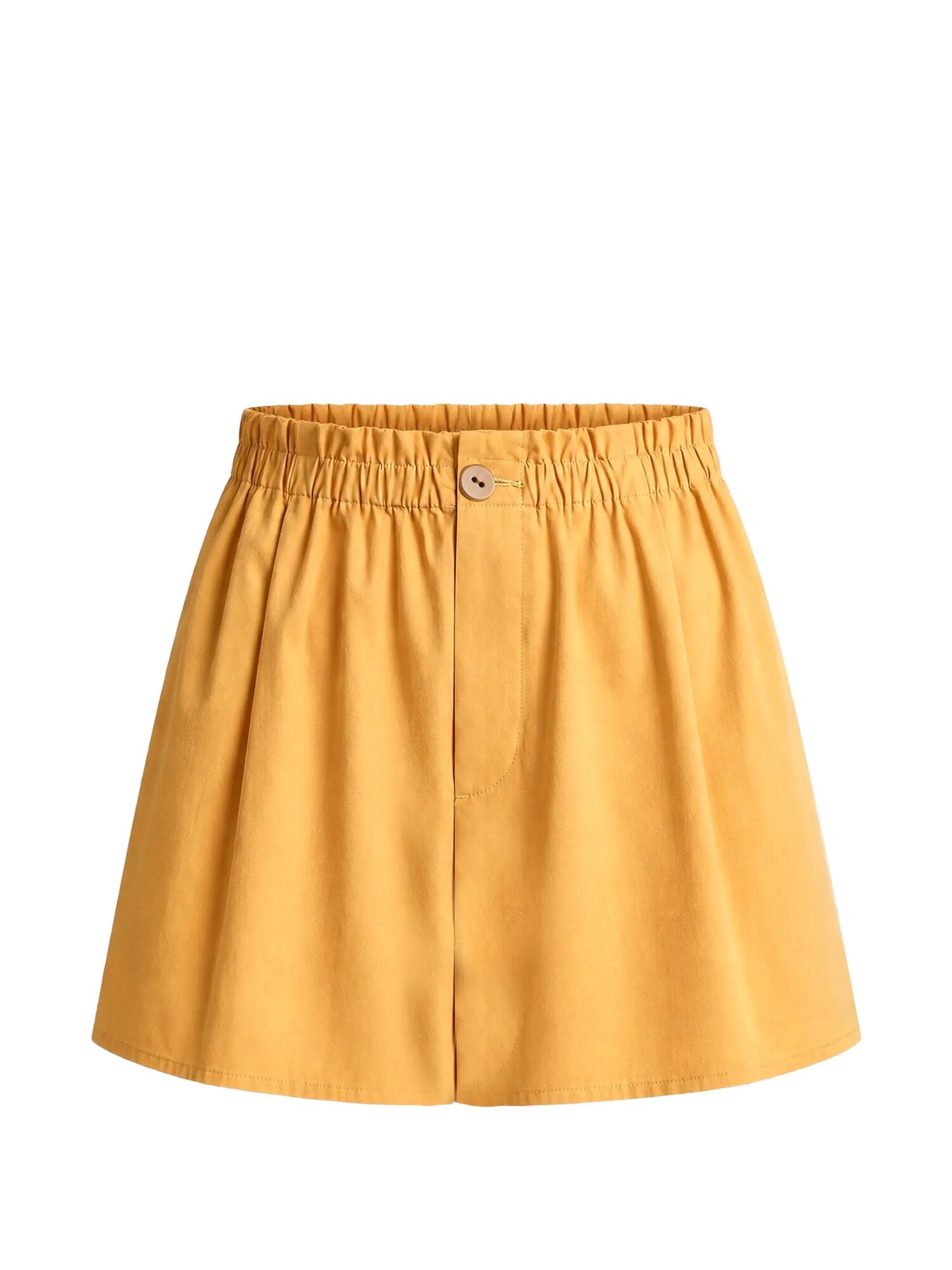 Юбка VINCE Ruffled-waistband pull-on miniskirt