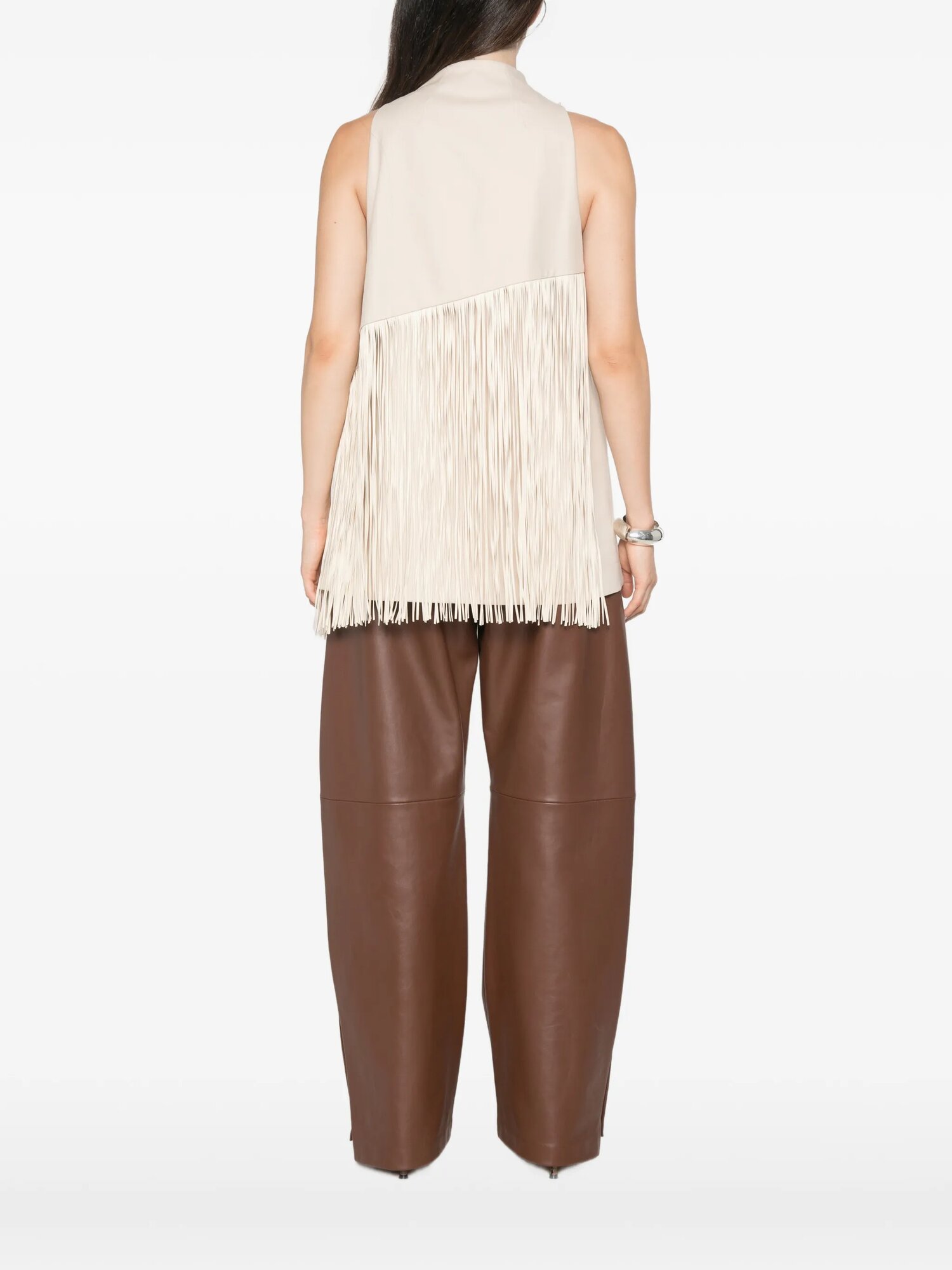 Топ SPORTMAX Fringe-detail sleeveless top, размер 44 — фото 1