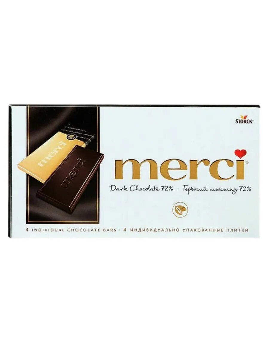 Merci Шоколад горький, 72%, 100 г