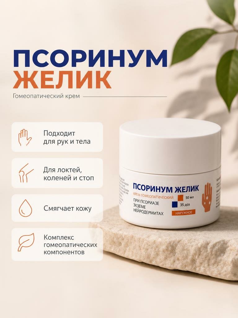 Крем Псоринум желик уход 50 мл