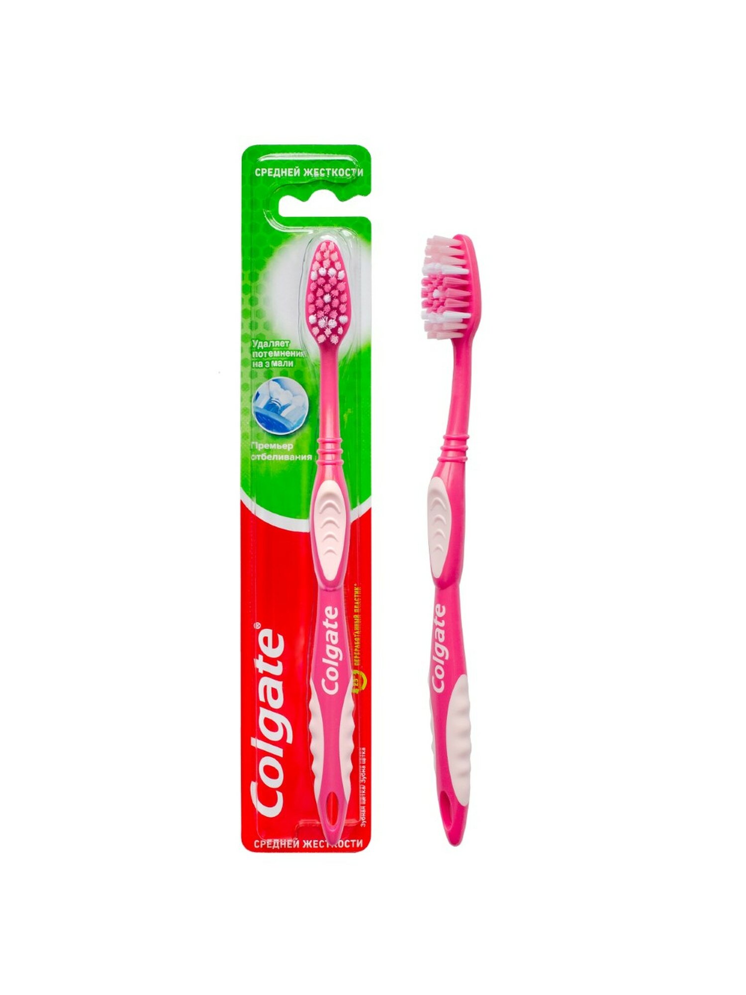 COLGATE зубная щетка премьер отбелив/средняя/ — Зубная щетка - 1 штука в упаковке блистер.