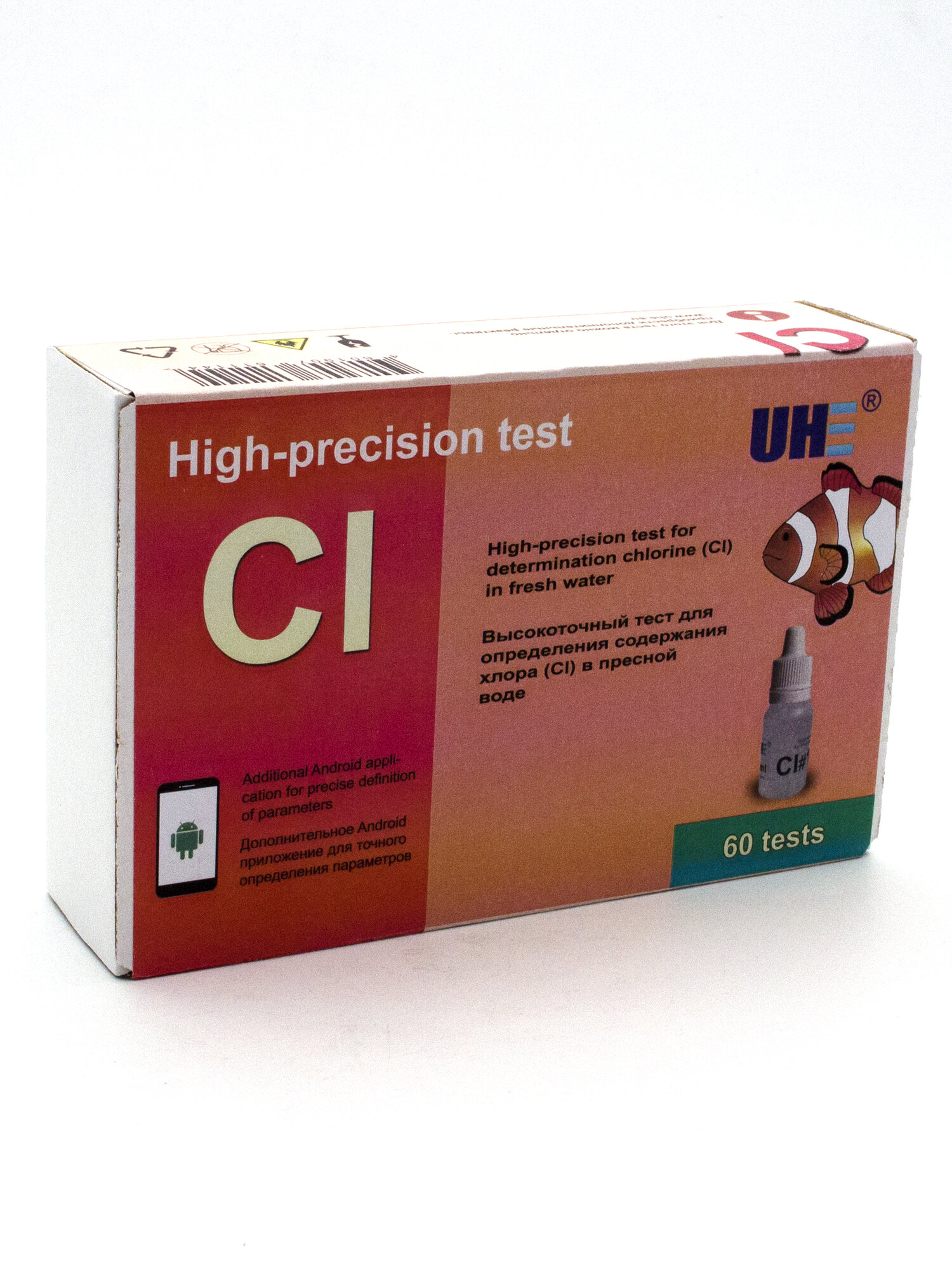 UHE Cl (хлор) тесты для аквариума