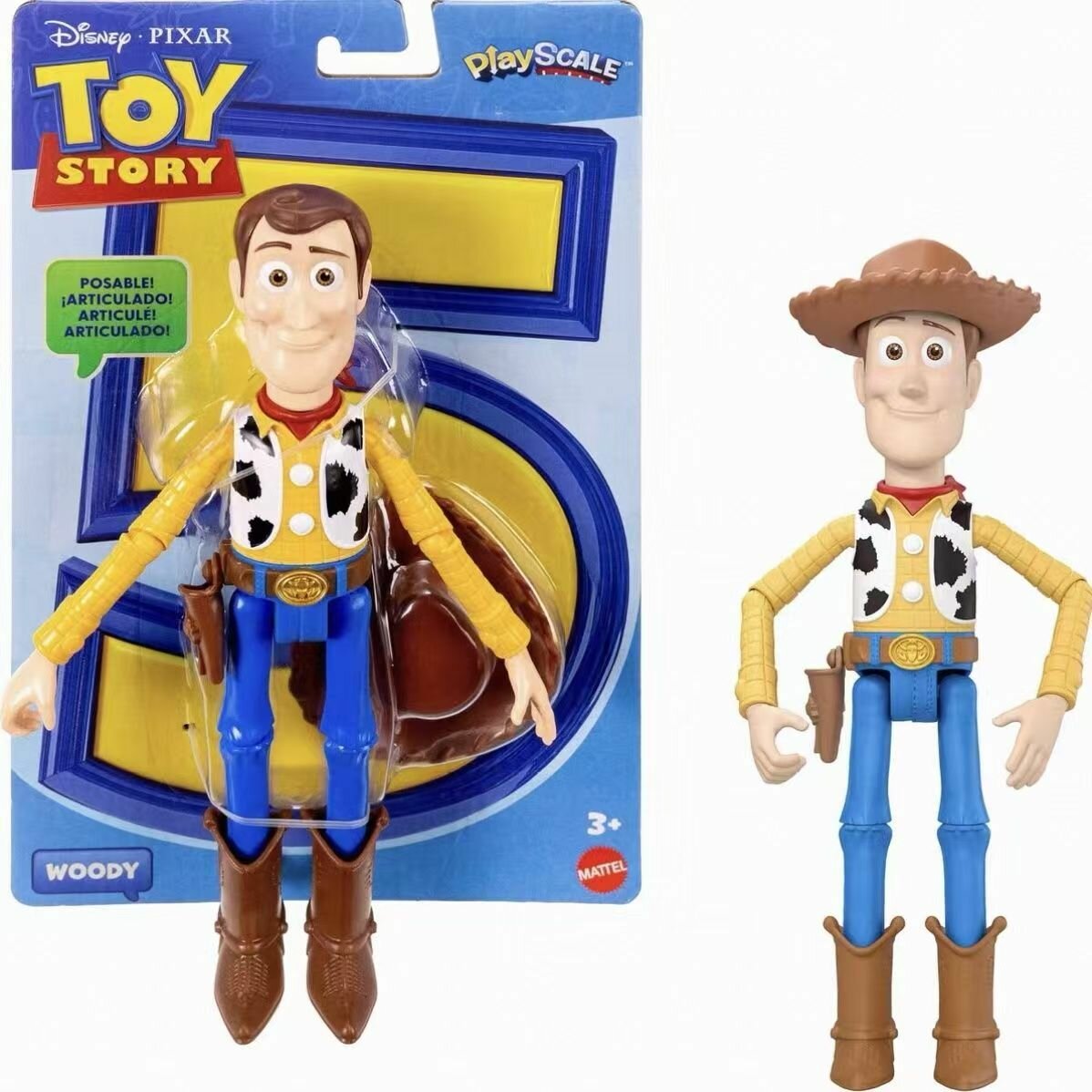 Mattel & Toy Story5 Базз Лайтер, Вуди, Джесси, набор фигурок Небольшие скульптуры, коллекционные фигурки