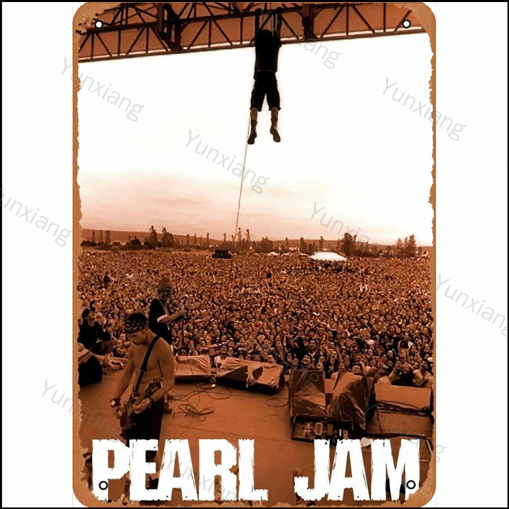 Металлическая картина Pearl Jam, прямоугольная, 30 40 см, для настенного крепления