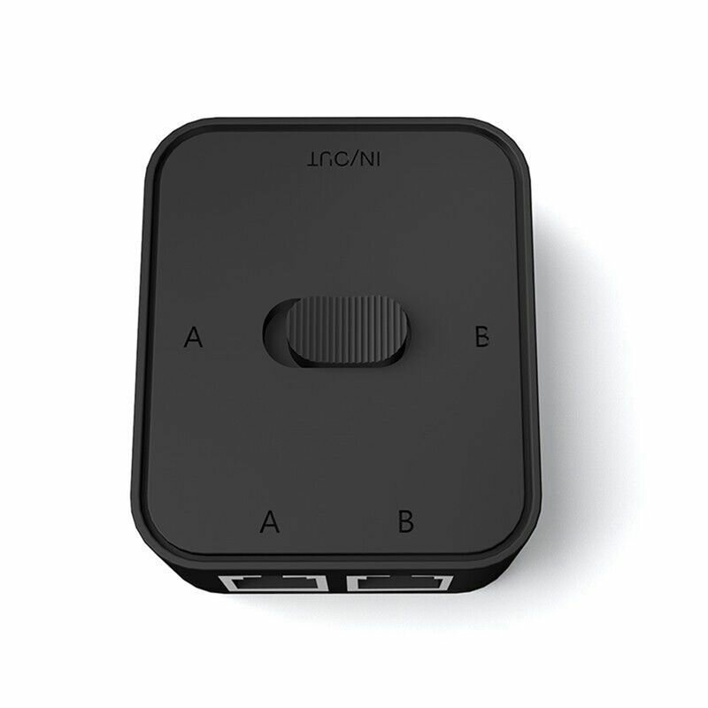 2-портовый сетевой коммутатор RJ45 LAN CAT6, 1000 Мбит/с на входе, 1 выход/1 выход, внутренний/внешний коммутатор-разветвитель. гигабитный для локальной сети