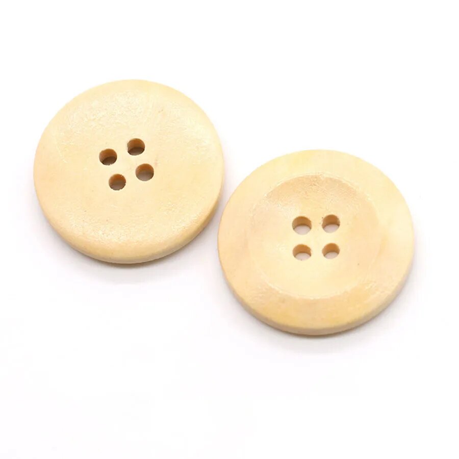 Деревянные пуговицы AHYONNIEX 10 шт. Бежевый, 10pcs 15mm, TYPE-F