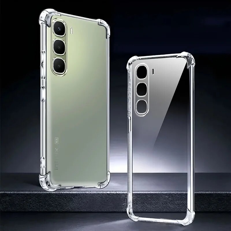 Прозрачный чехол для телефона Infinix Hot 60 Pro Plus 60i, мягкий прозрачный For infinix Hot 60i