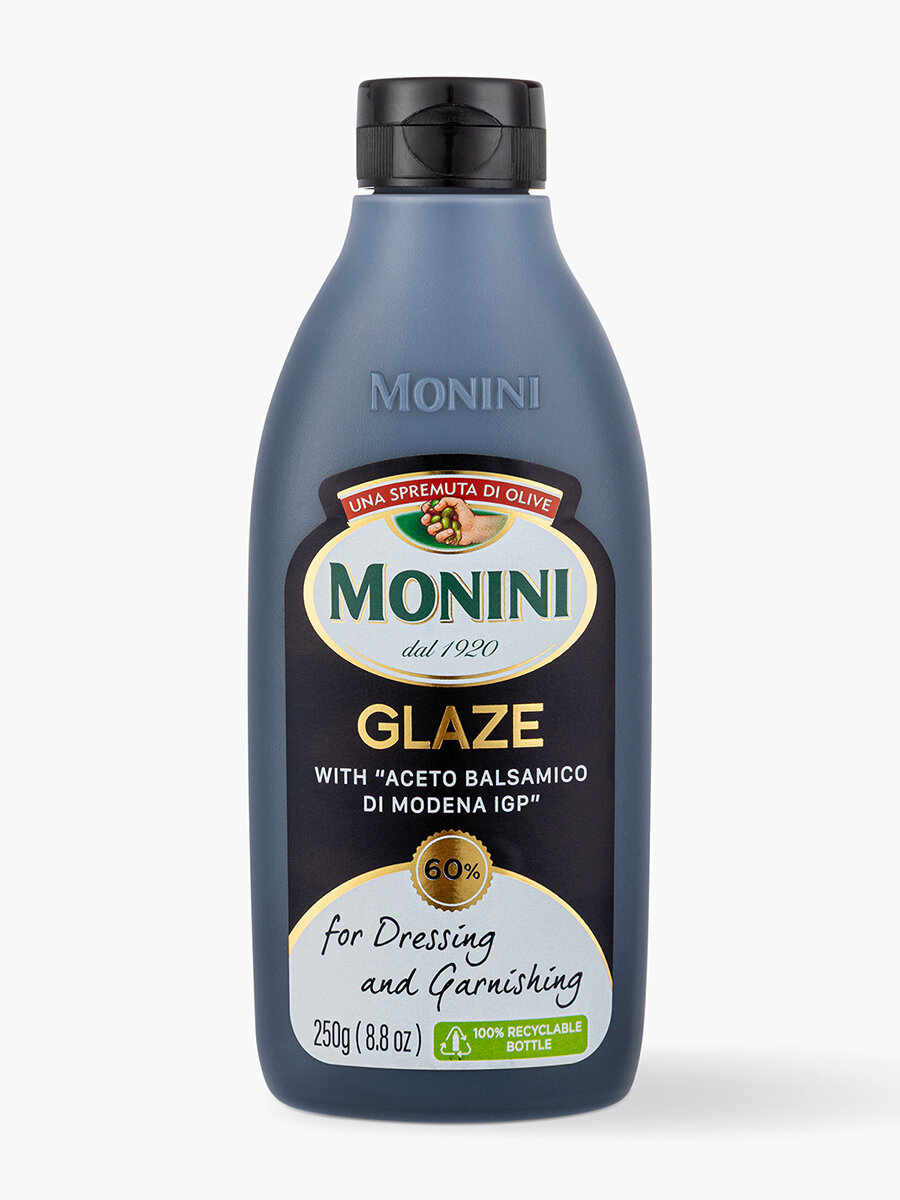 Соус бальзамический Monini Glaze глазурь класический, 250мл бальзамическая глазурь классическая классический бальзамический соус-глазурь