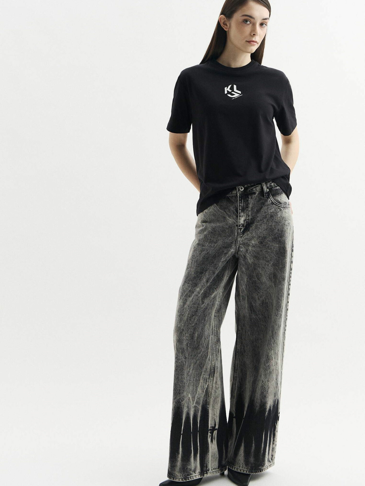 Футболка KARL LAGERFELD JEANS, 1 шт., размер M, черный — фото 1