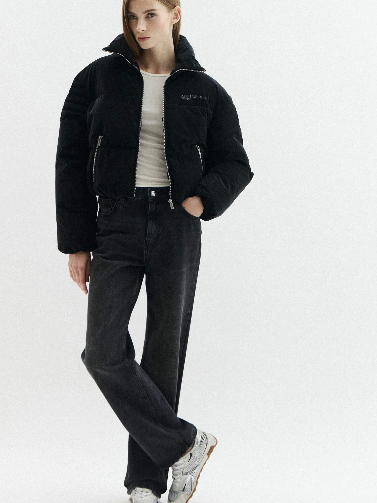Куртка KARL LAGERFELD JEANS, размер S, черный — фото 1