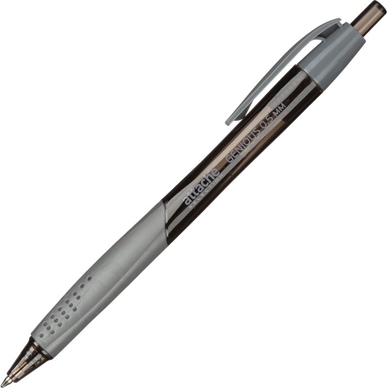 Ручка шариковая Attache Selection, Genious, автоматическая, синяя (1098085)