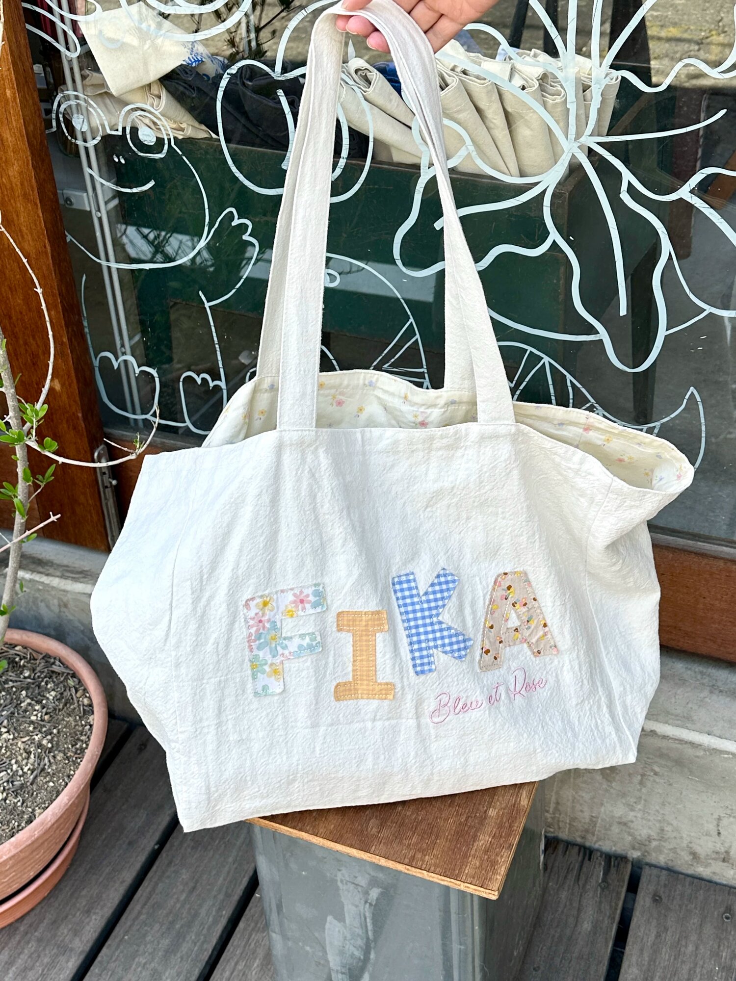 FIKA Оригинальный льняно-хлопковый холщовый сумка-тоут для путешествий, вместительная сумка через плечо, белый цвет