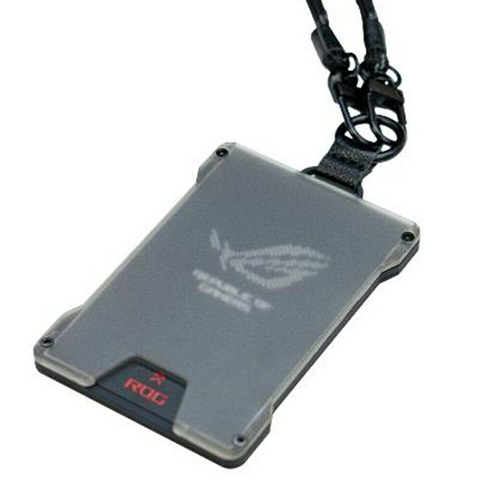 Чехол для пропуска ROG металлический алюминиевый рамка бейдж с ремешком для пропусков, карт, гейминга