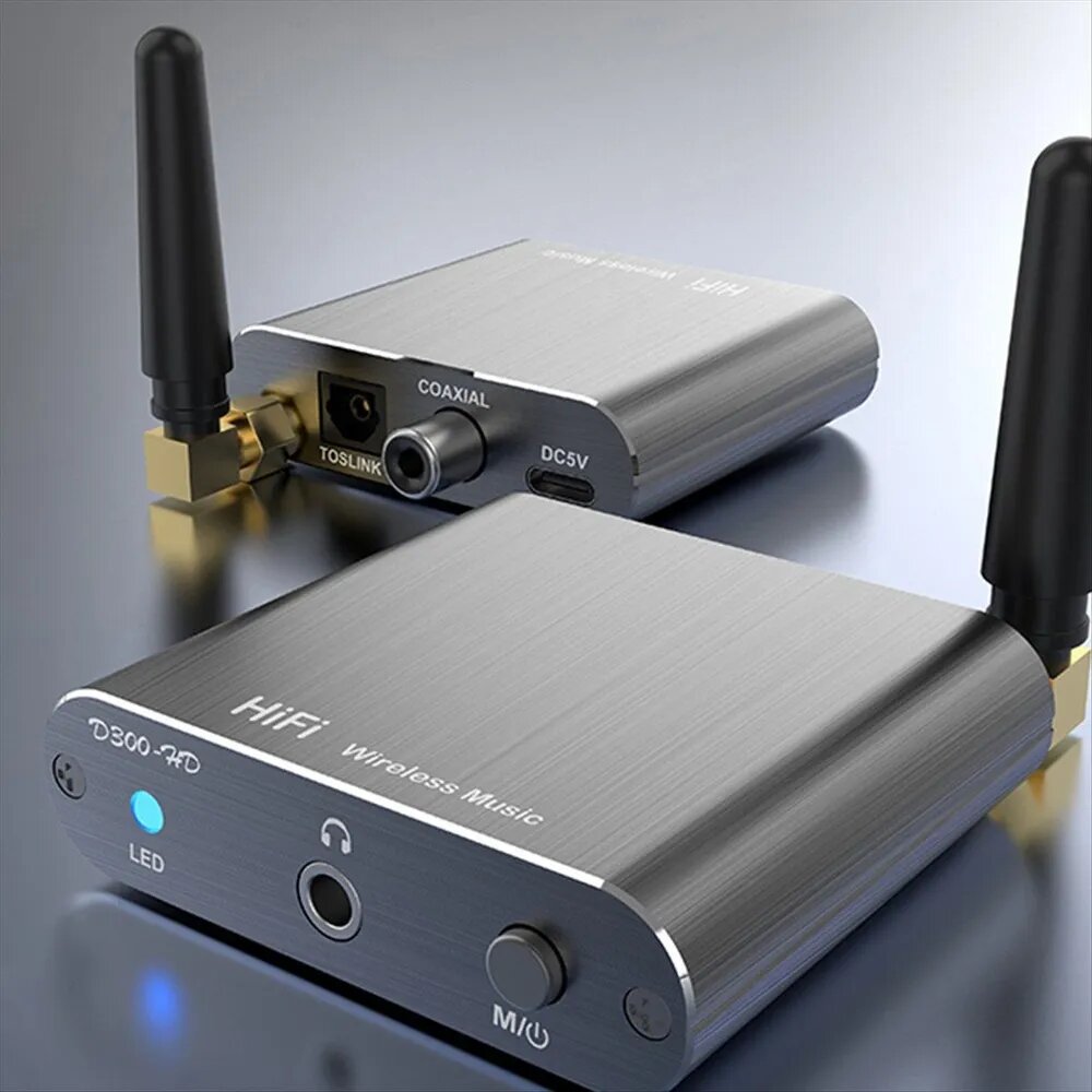 Аудиоадаптер Bluetooth С Выходом AptX-HD Toslink/Coaxial, Bluetooth 5.2