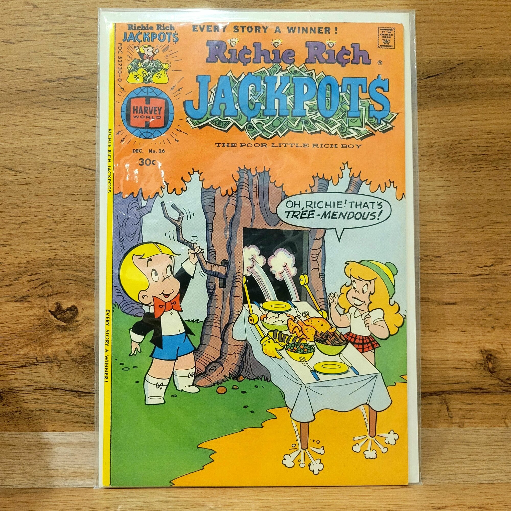 Раритетный Комикс Richie Rich Jackpots #26. 1975 Год. Комикс (сингл) на английском языке