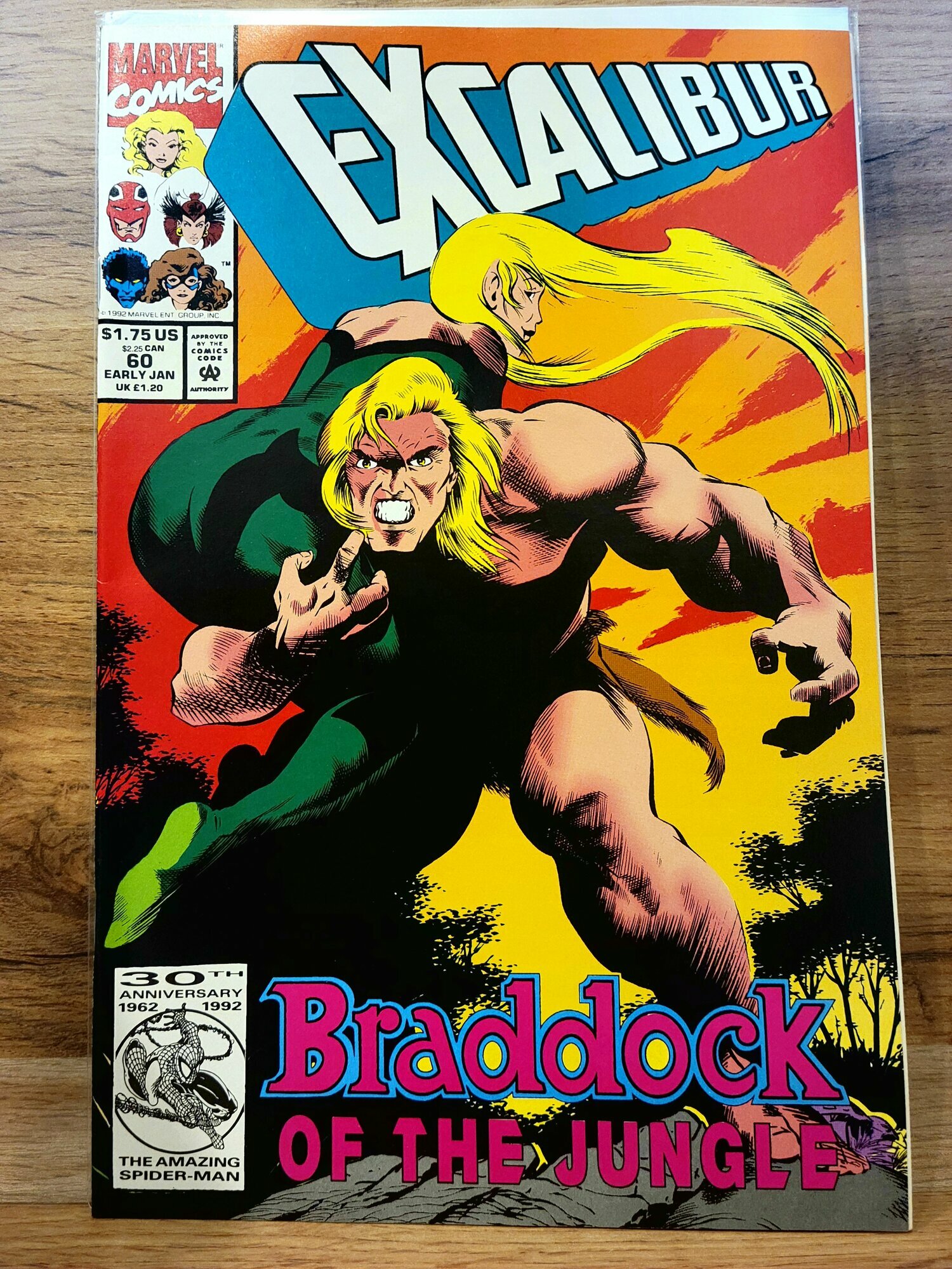 Ретро Комикс Excalibur #60. 1992 Год. Оригинал!