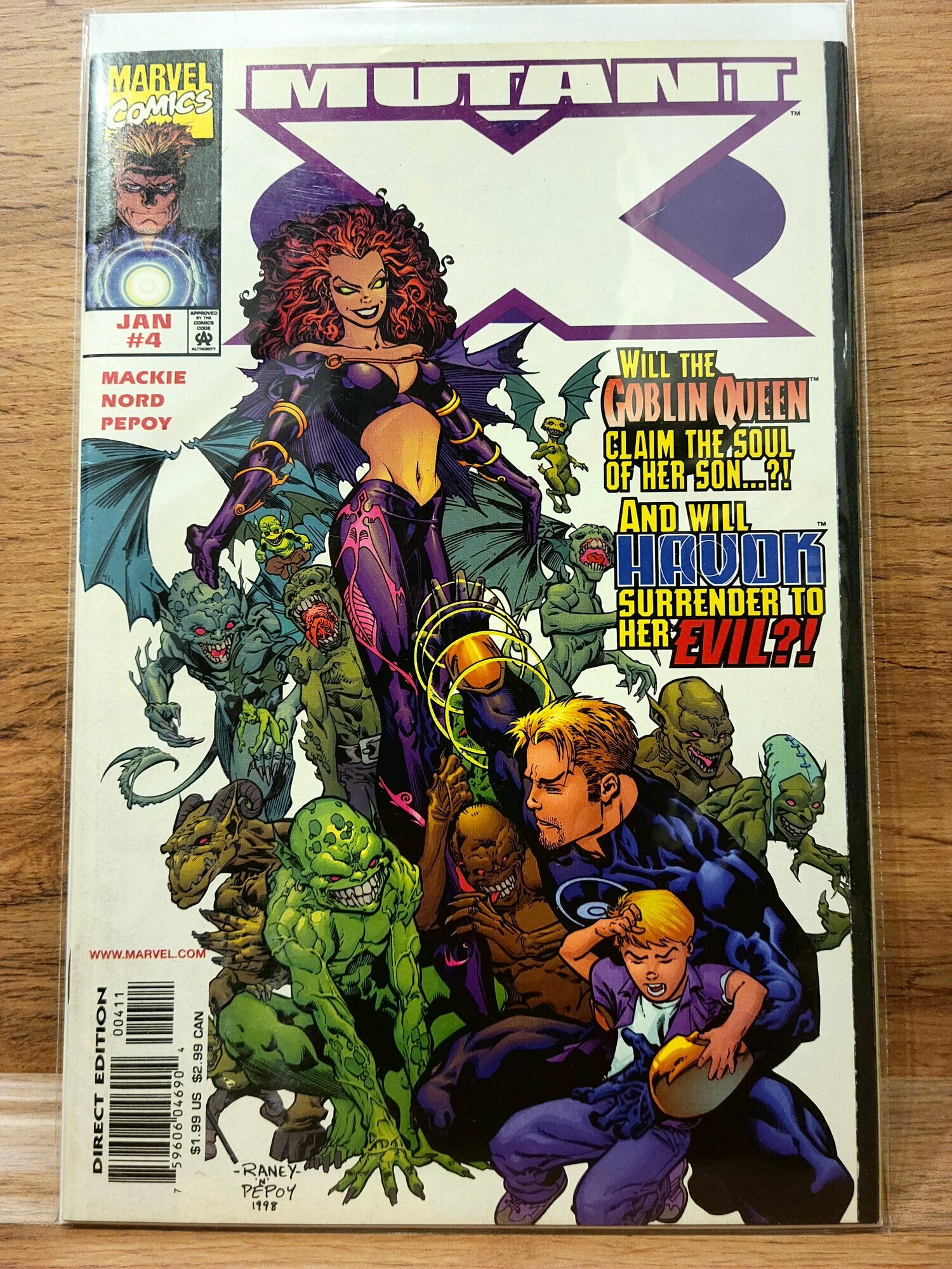 Ретро Комикс Mutant X #4. 1997 Год. Оригинал!