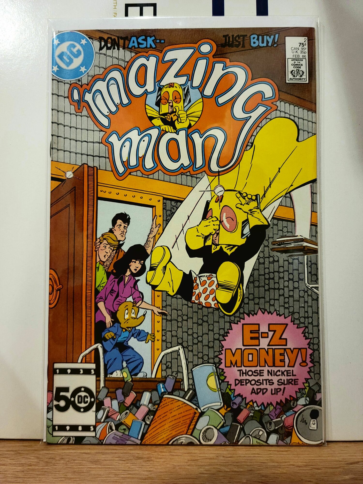 Ретро Комикс Mazing Man #2. 1986 Год. Оригинал!