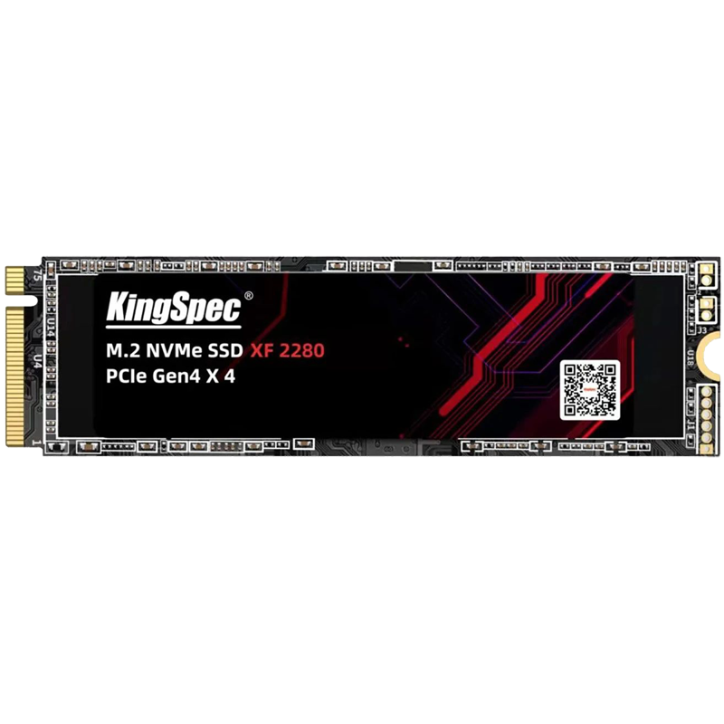 Твердотельный накопитель Kingspec SSD XF-512 2230, 512GB, M.2(22x30mm), NVMe, PCIe 4.0 x4, R/W 5000/2600MB/s, IOPs н. д./н. д, TBW 600, DWPD 1.07 (3 года) (XF-5122230) XF-5122230