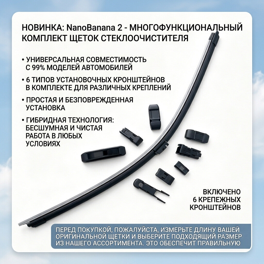 Различные соединения дворников подходят на 99%, один комплект щеток стеклоочистителя