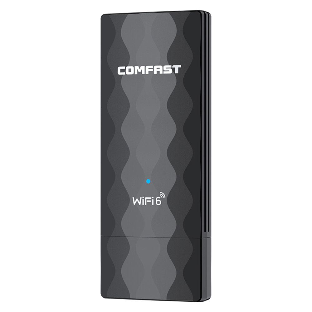 COMFAST CF-951AX WiFi6 Двухполосная Гигабитная Беспроводная Сетевая Карта 1800Mbps Адаптер WiFi USB3.0 Интерфейс Скорость 2.4GHz 600Mbps 5.8GHz 1201Mbps IEEE802.11a/b/g/n/ac/ax WPA2 WPA3 Windows 10/11