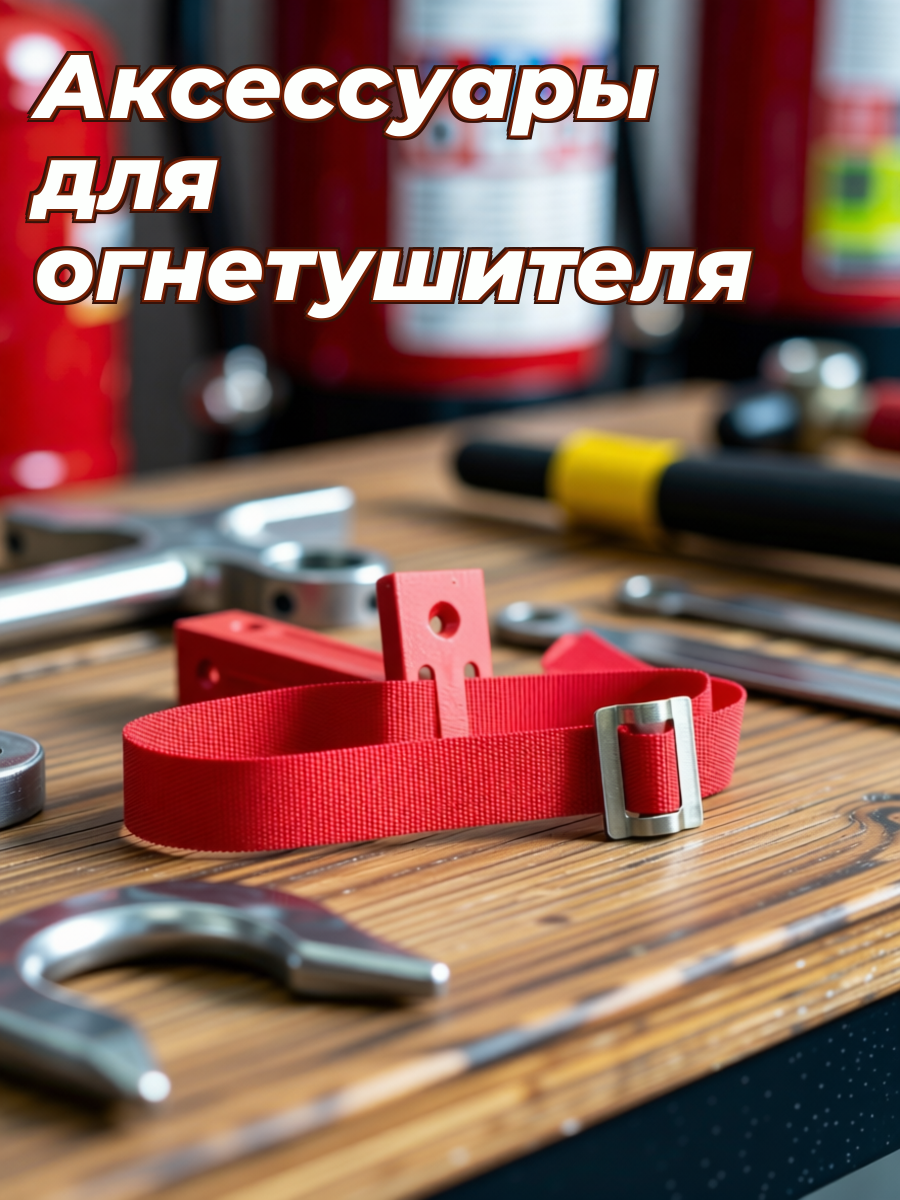 Держатель Для Огнетушителя, Прямоугольный, Железный, 27.00X4.00X1.00 См, 1 Комплект