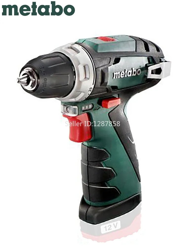 Аккумуляторная дрель-шуруповерт Metabo PowerMaxx BS Basic, 12 В, 34 Нм,0 аккумулятор