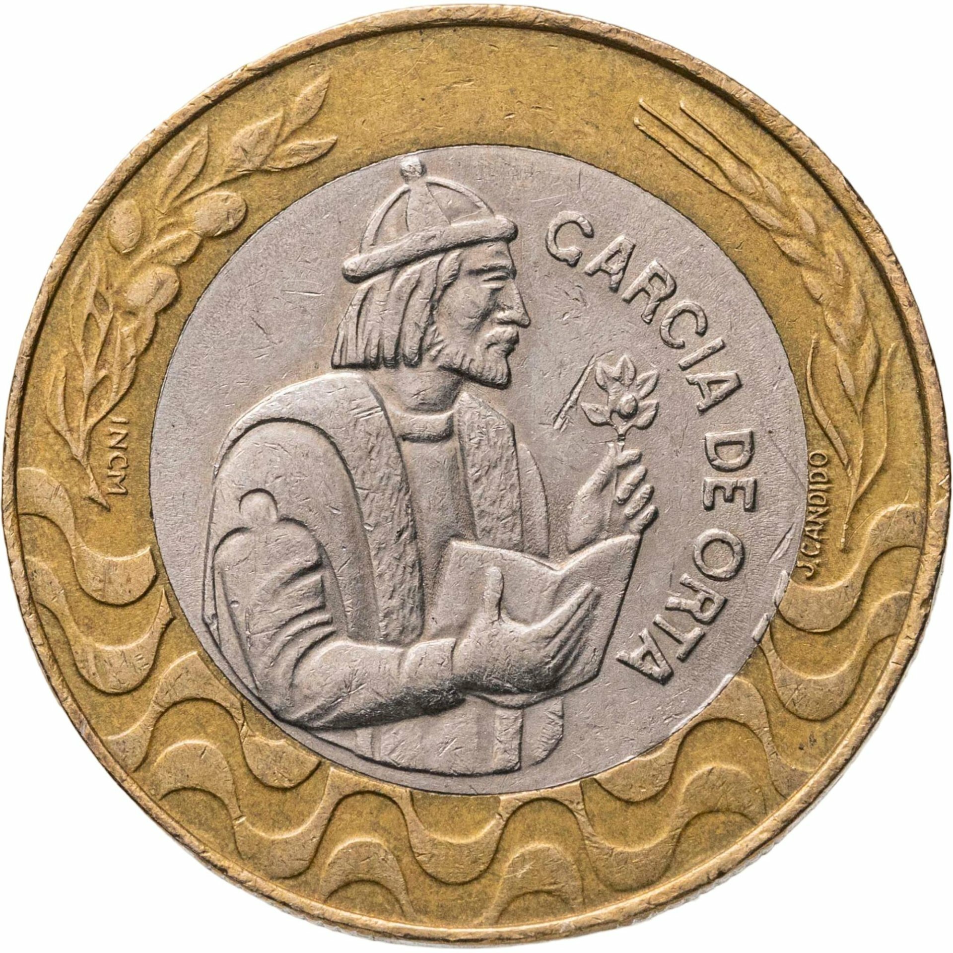 Португалия 200 эскудо escudos 1992, Биметалл, в сохранности XF