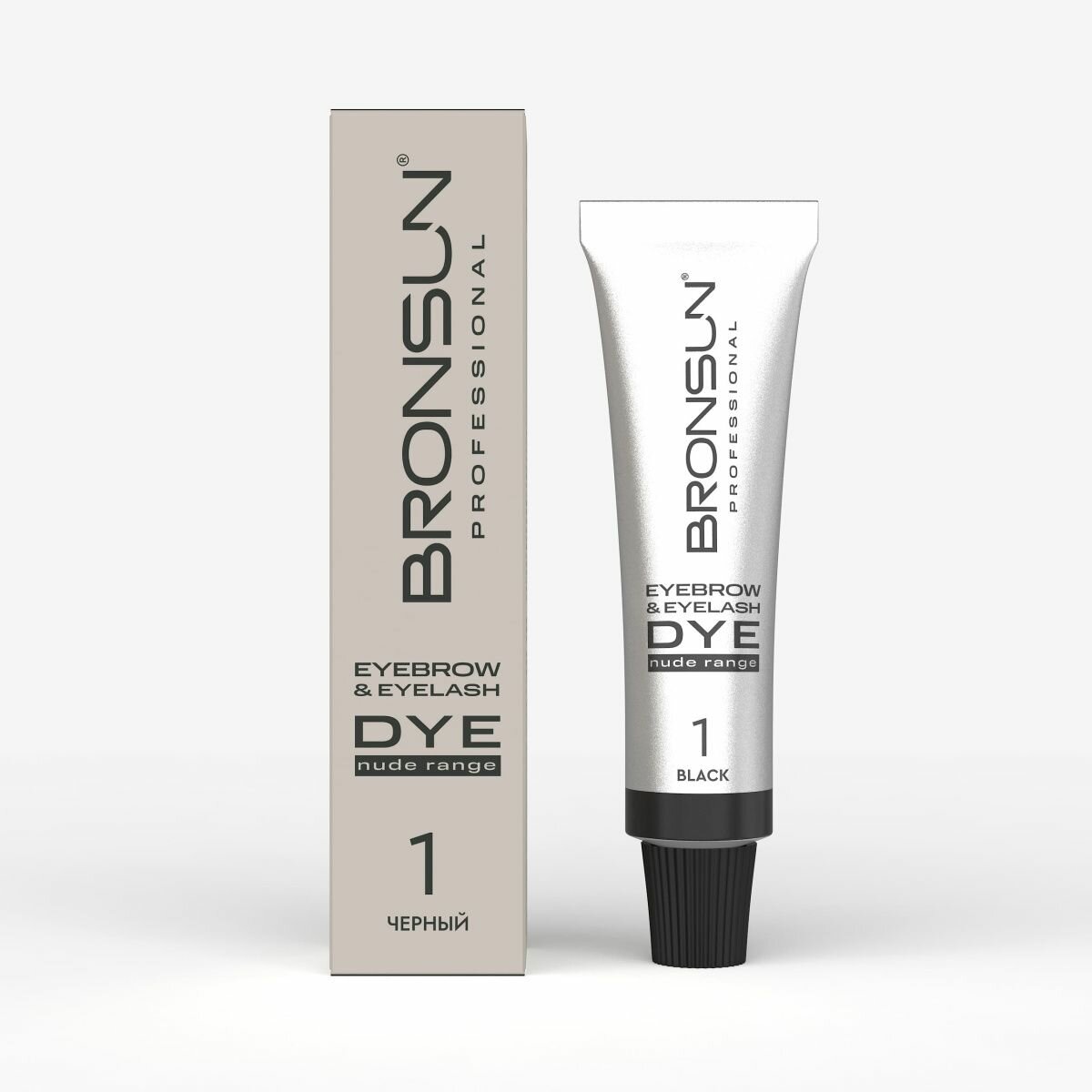 Крем-краска для бровей и ресниц Nude Range Bronsun #1 черная
