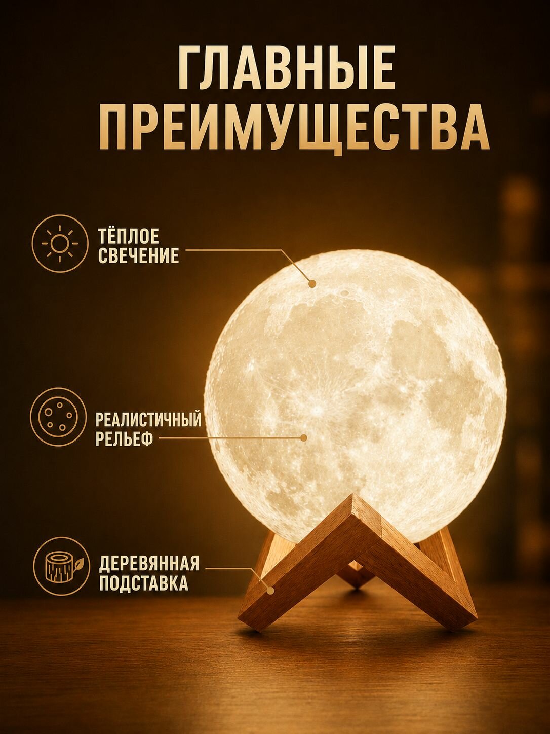 Лунная лампа — фото 1