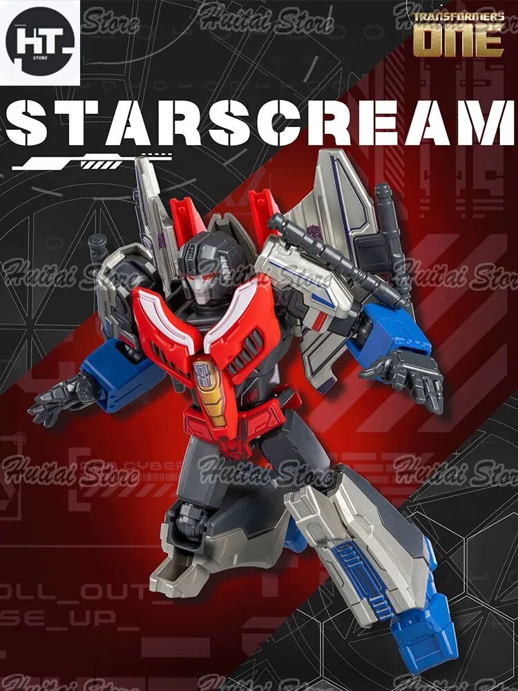 Blokees Galaxy Version Series 7 Transformers"STARSCREAM" 11CM, тоботы игрушки для мальчиков, Требуется сборка.