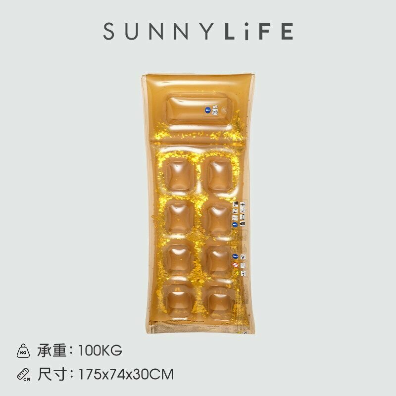 Пляжный надувной матрас Sunnylife для плавания и отдыха на воде