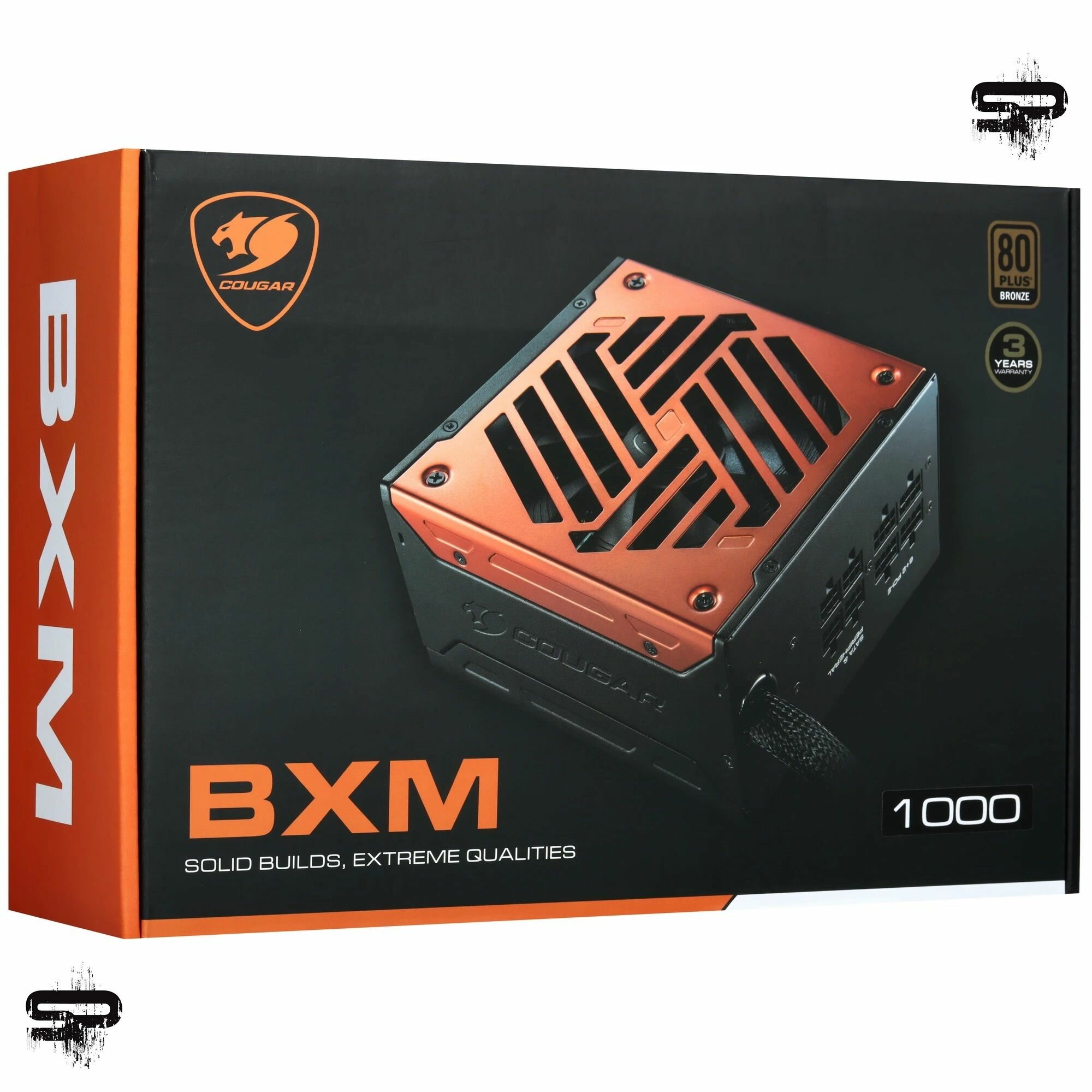 Cougar Блок питания компьютера Cougar BM-1000 (CGR BM-1000), ATX, полумодульный, черный, 1000 Вт (CGR BM-1000)