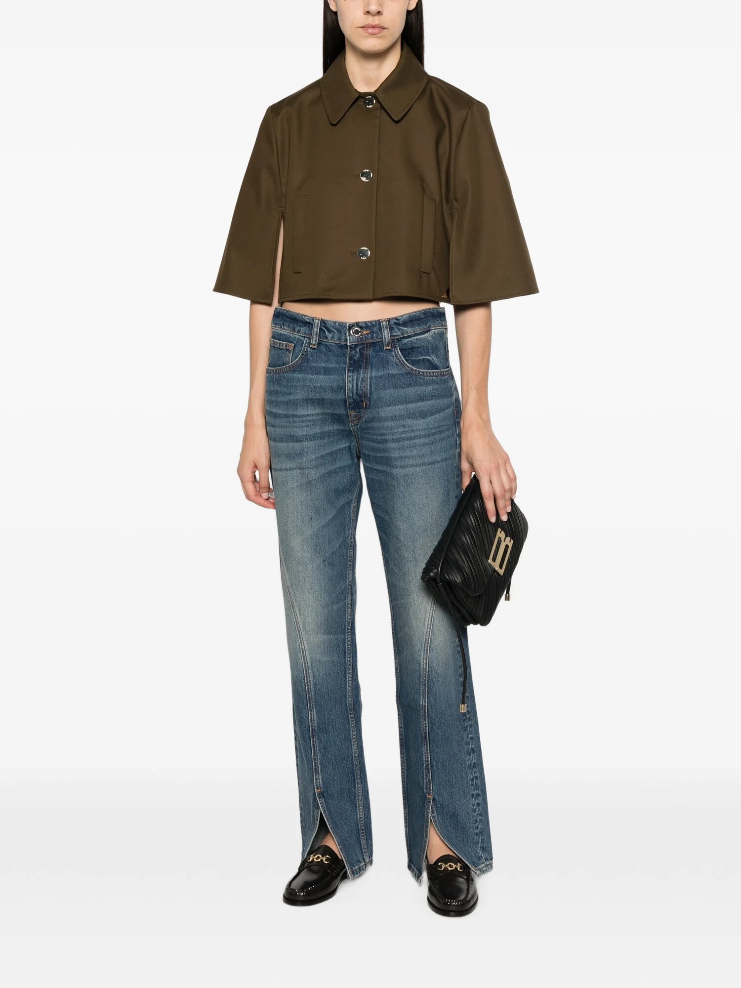 Накидка Max Mara Padre cropped cape, размер 42 — фото 1