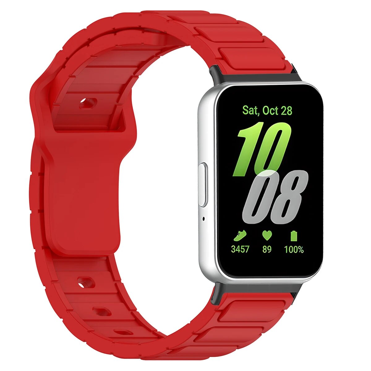 Красный силиконовый ремешок для Samsung Galaxy Fit 3