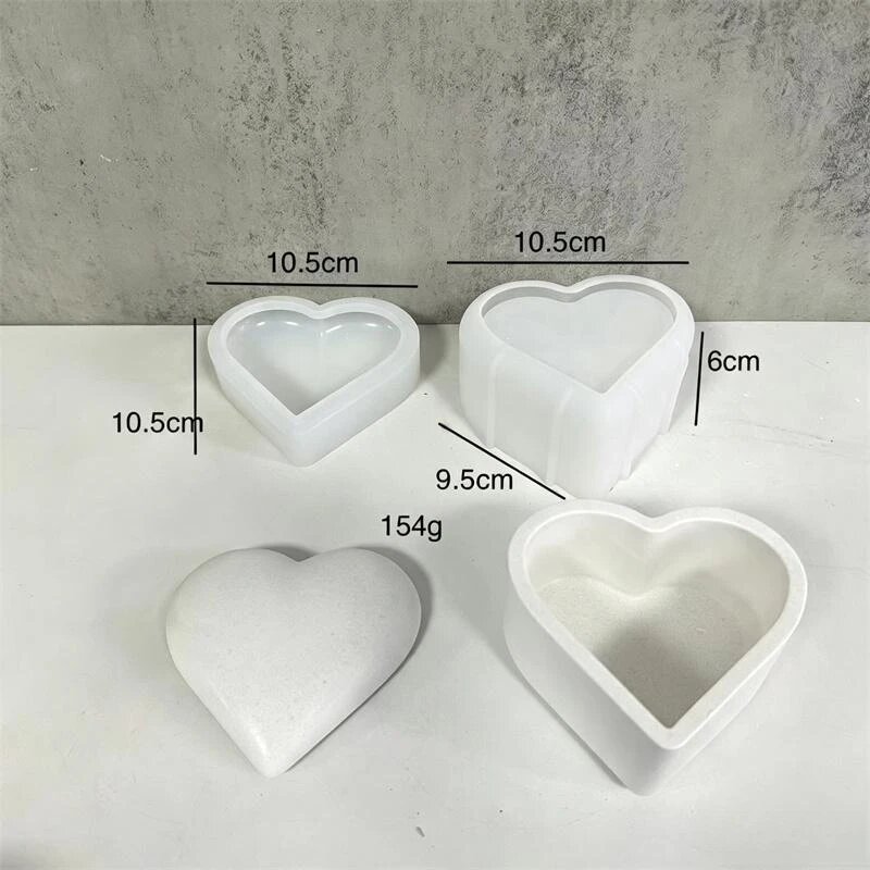 Силиконовая форма сердце 10.5x10.5x6 см, Цвет: A Silicone Mold
