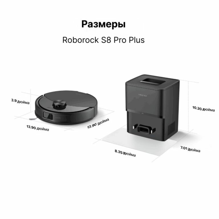 Пылесос-робот Roborock S8 Pro Plus черный — фото 1